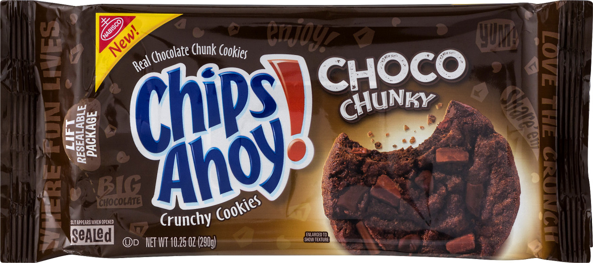 Nabisco Chips Ahoy! Crunchy Cookies Choco Chunky Chips Ahoy ...