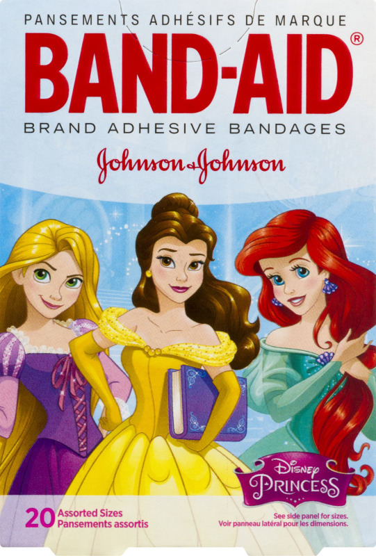Band-Aid Adhesive Bandages Disney Princess Assorted Sizes - 20 CT Band ...