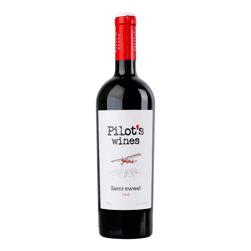 Вино 0.75л 10-12% красное полусладкое Pilot’s wines бут Pilot’s Wines ...