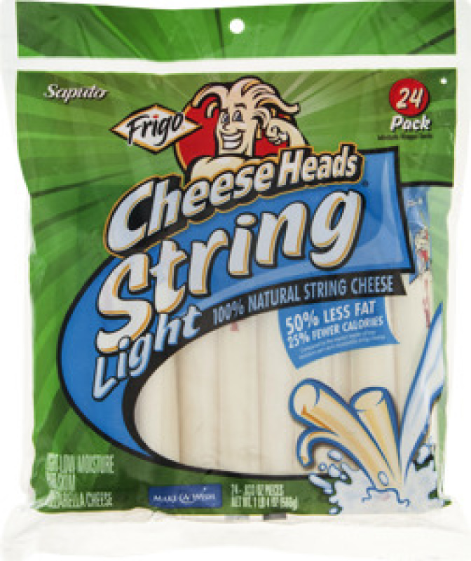 Frigo Cheese Heads String Mozzarella Cheese Light - 24 CT Frigo ...