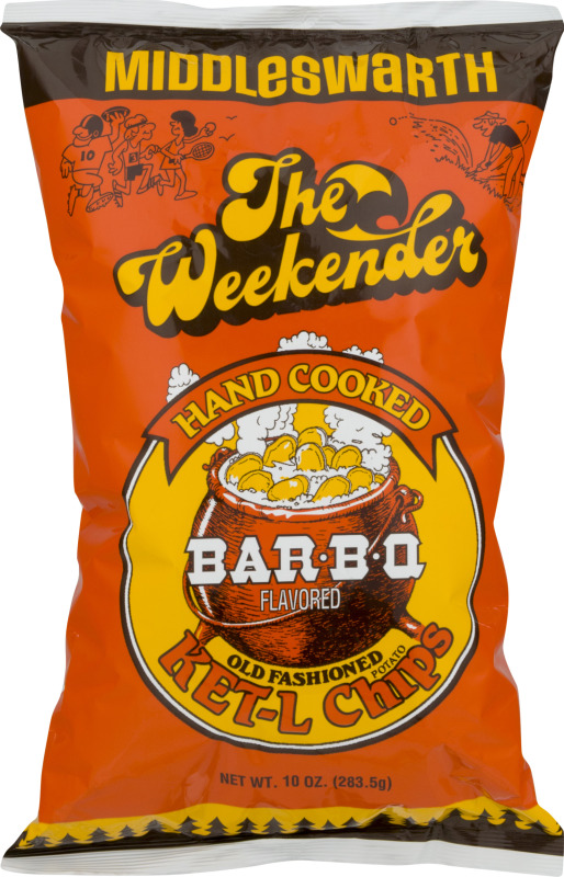 Middleswarth The Weekender Hand Cooked Ket-l Chips Bar-B-Q Middleswarth ...