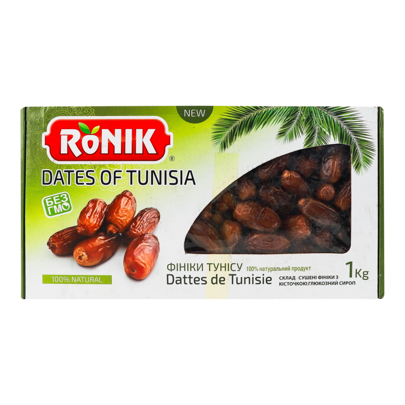 Финики Туниса Деглет Нур Ronik к/у 1кг Ronik(6191469900209): купить в ...