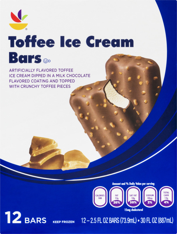 Ahold Toffee Ice Cream Bars - 12 CT Ahold(688267150081): customers ...
