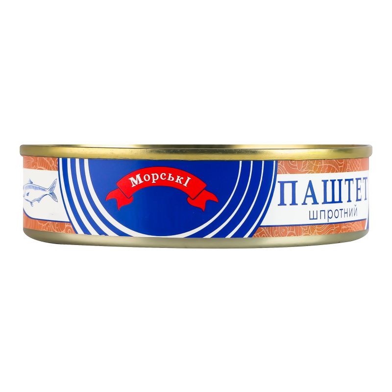 Паштет шпротный Морські ж/б 160г Морські(14820182780360): купить в ...
