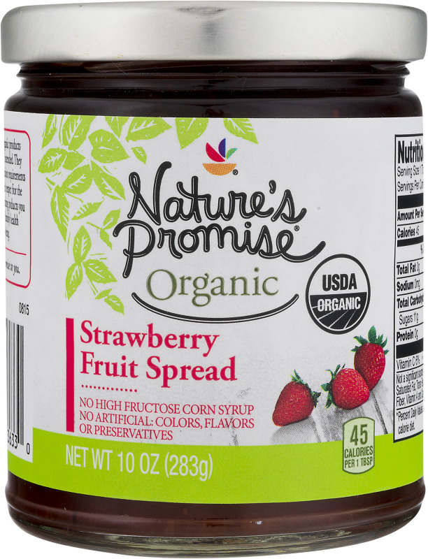 Nature's Promise Organic Fruit Spread Strawberry Nature's Promise ...