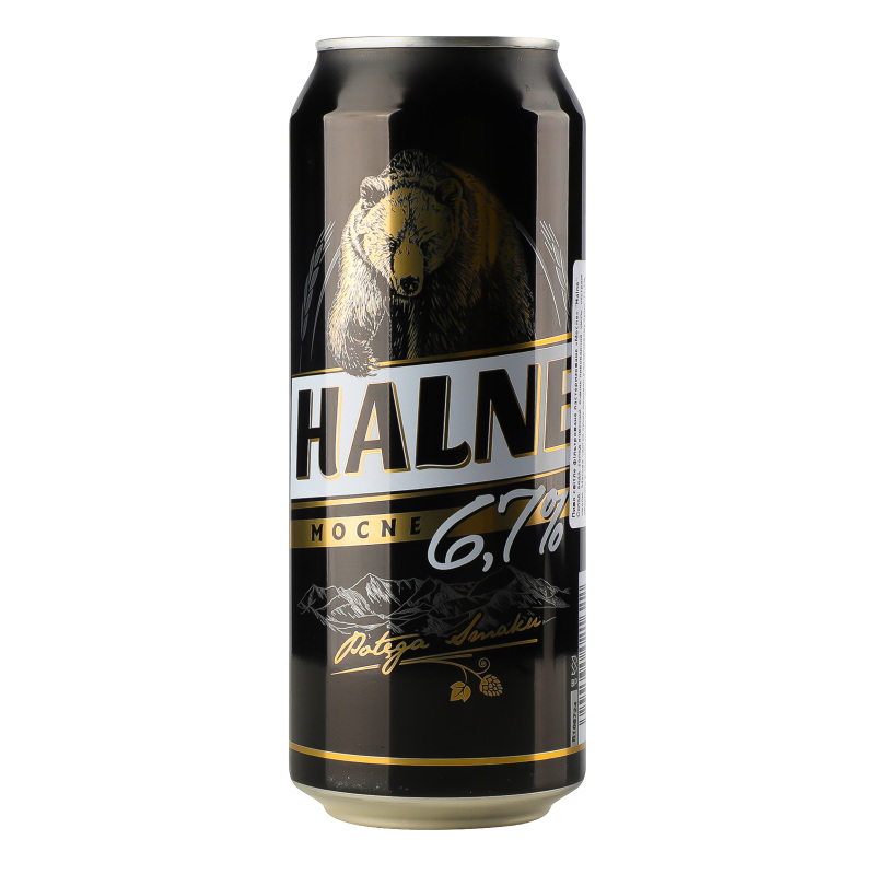 Пиво 0.5л 6.7% светлое фильтрованное пастеризованное Mocne Halne ж/б ...