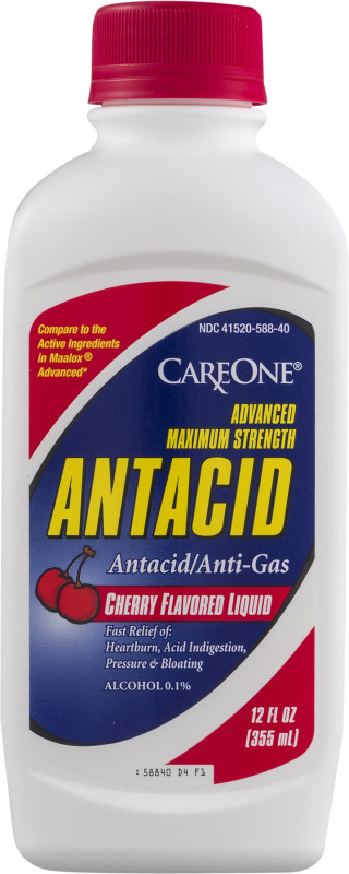 CareOne Advanced Maximum Strength Antacid Liquid Cherry CareOne ...