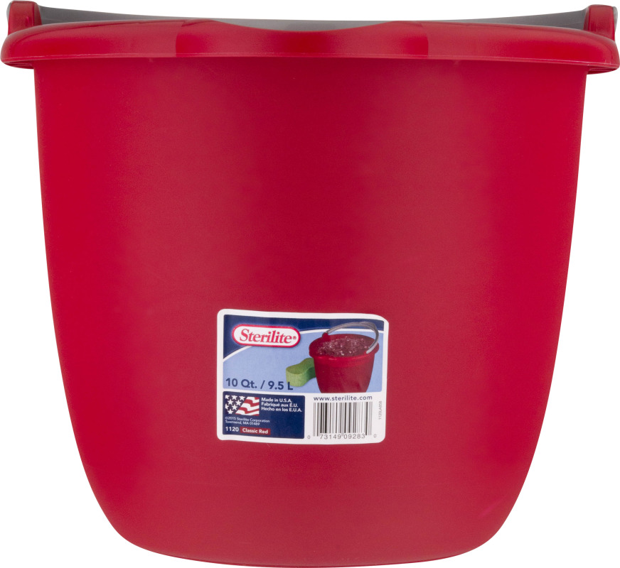 Sterilite 10 QT Pail Classic Red Sterilite(73149092830): customers ...