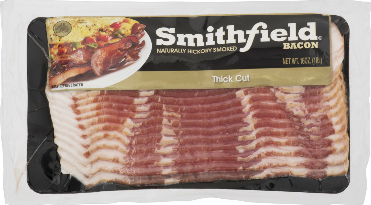Smithfield Hickory Smoked Bacon Thick Cut Smithfield(70800041251 ...