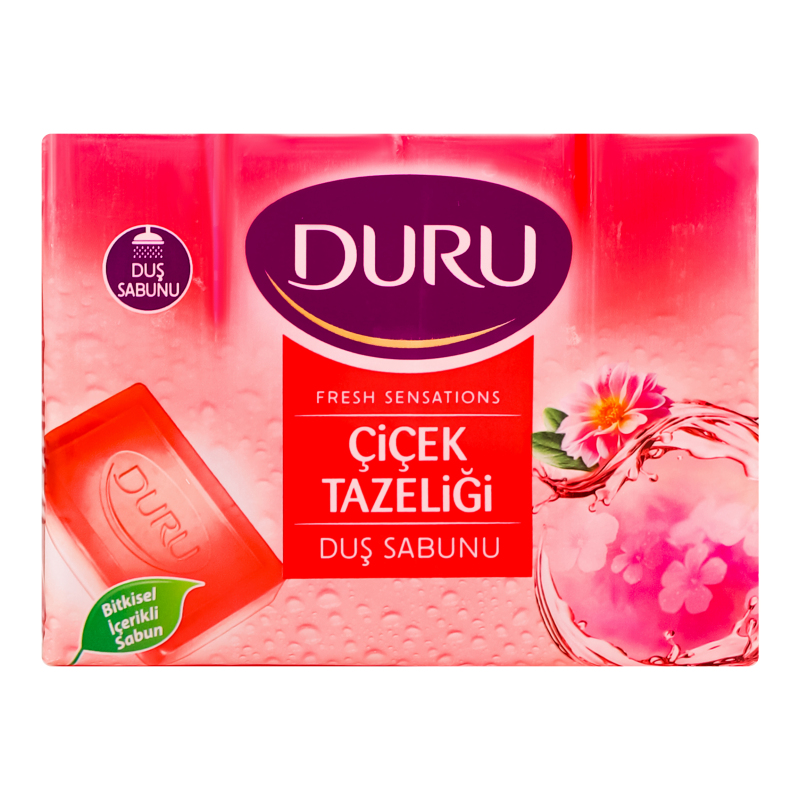Мыло туалетное для душа Цветочное облако Fresh Sensations Duru 4х150г ...