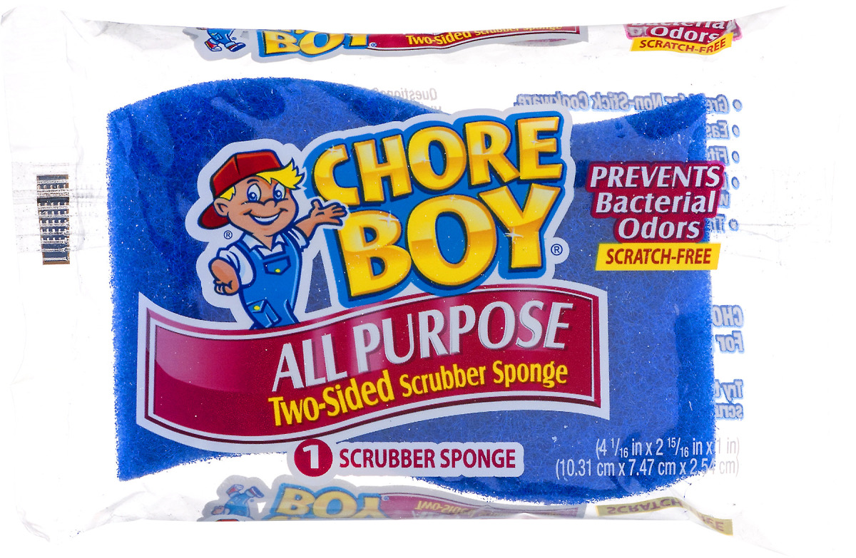 Chore Boy All Purpose Two-Sided Scrubber Sponge Chore Boy(811435002220 ...
