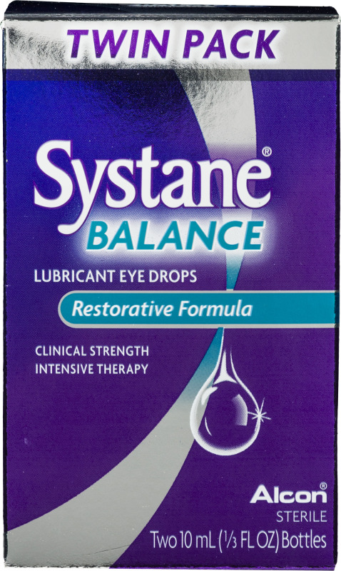 Systane Balance Lubricant Eye Drops Restorative Formula Twin Pack - 2 ...