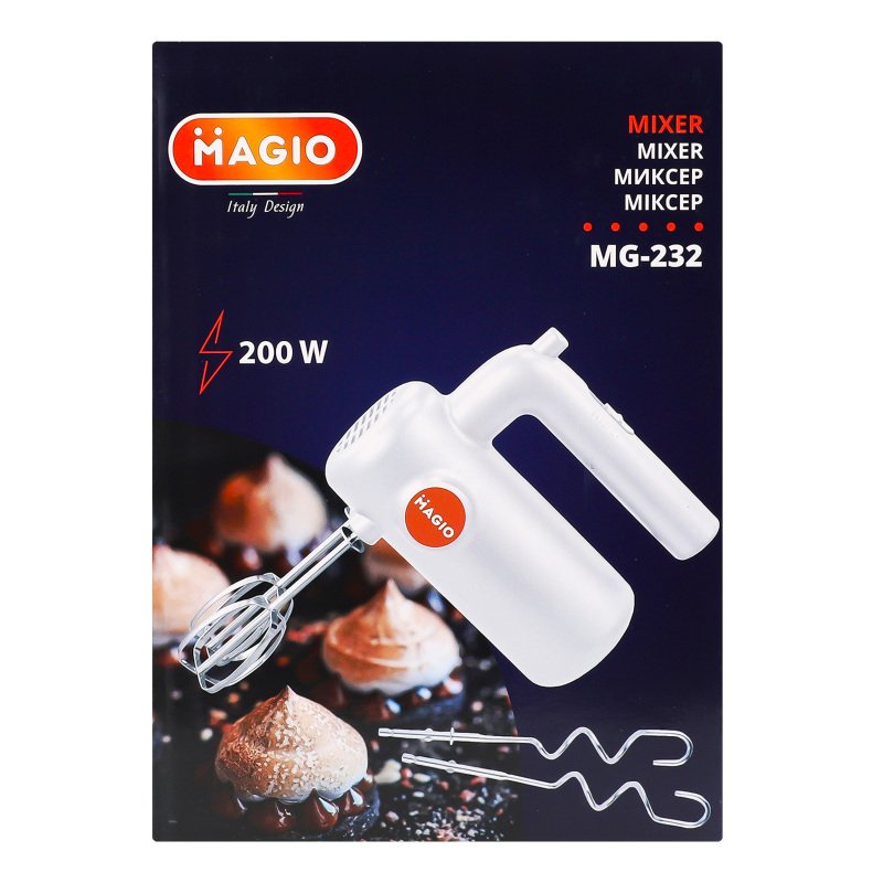 Міксер 200Вт 5швидкостей MG-232 Magio(16950120222329): придбати в інтернет магазинах України ...