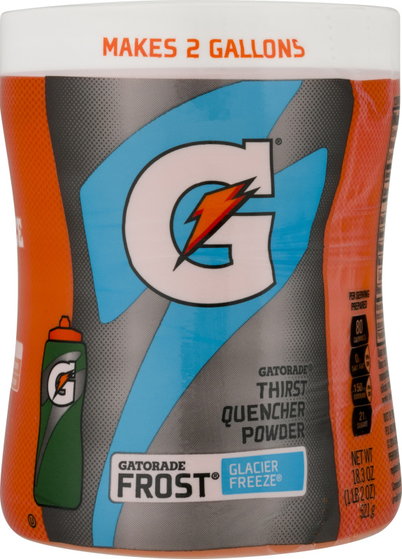 Gatorade Frost Thirst Quencher Powder Glacier Freeze Gatorade ...
