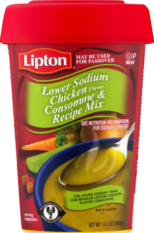 Lipton Lower Sodium Chicken Consomme & Recipe Mix Lipton(84685381883 ...