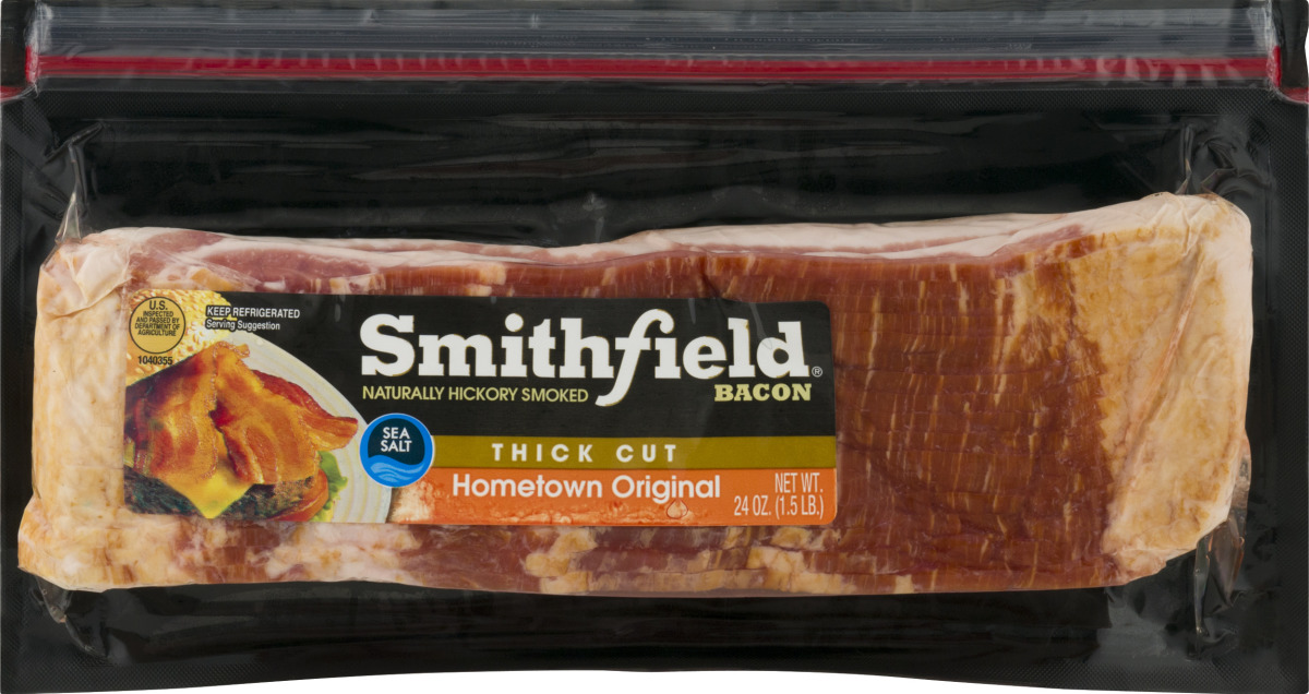 Smithfield Bacon Thick Cut Hometown Original Smithfield(70800410613 ...