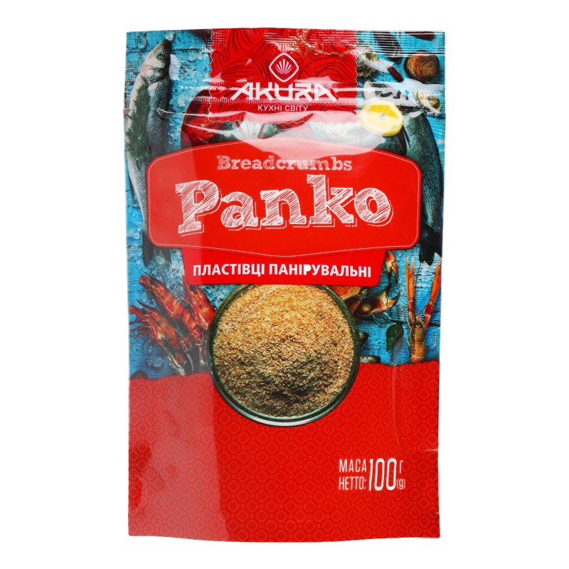 Хлопья панировочные Panko Akura д/п 100г Akura(14820178461075): купить ...