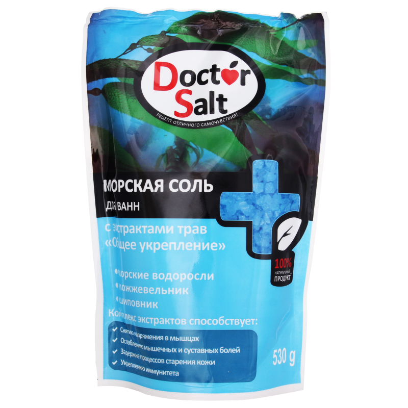 Сіль морська Doctor Salt з екстр.трав Заг. зміцнення 530г х6 ...
