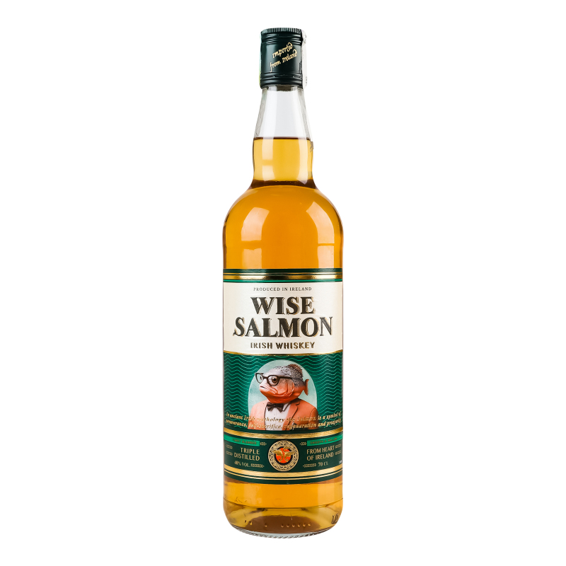 Виски 0.7л 40% ирландский купажированный Wise Salmon бут Wise Salmon ...