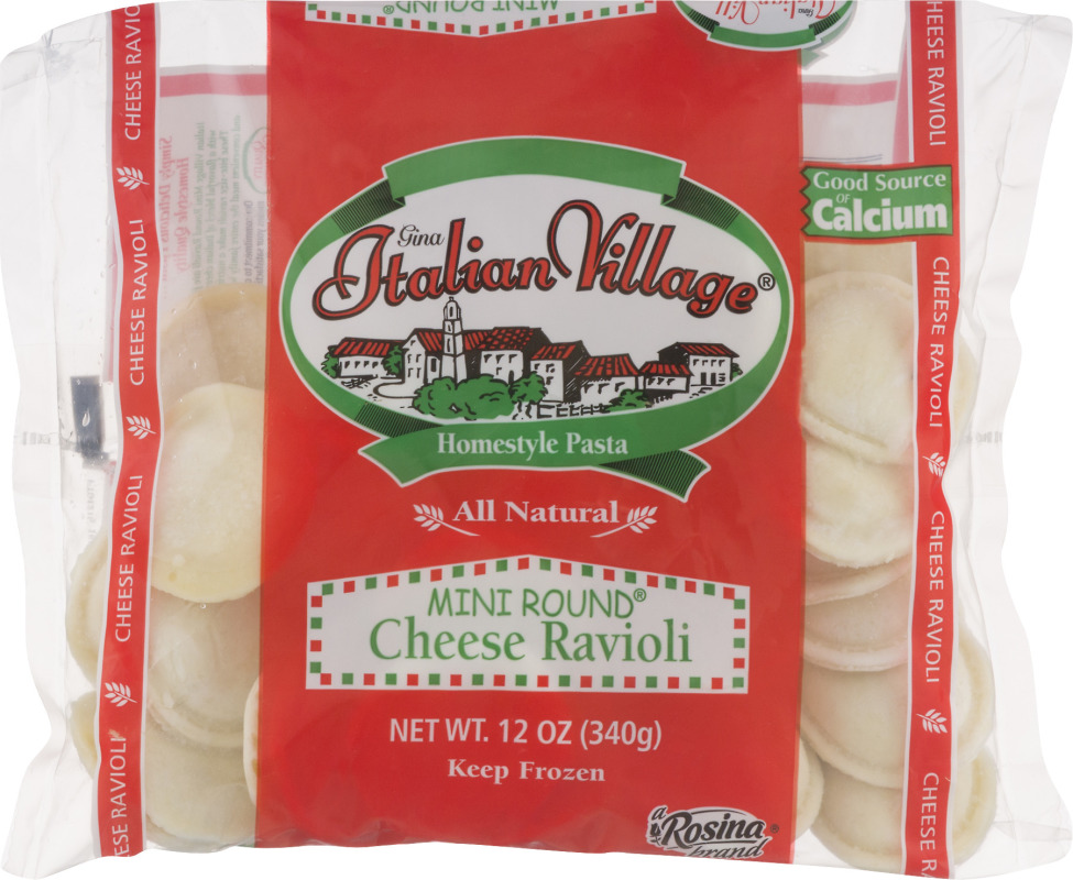 Italian Village Homestyle Pasta Mini Round Cheese Ravioli Italian ...