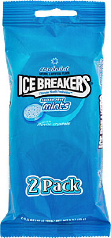 ICE BREAKERS Sugar Free Mints in Coolmint, 2-Count, 1.5-Ounce ...