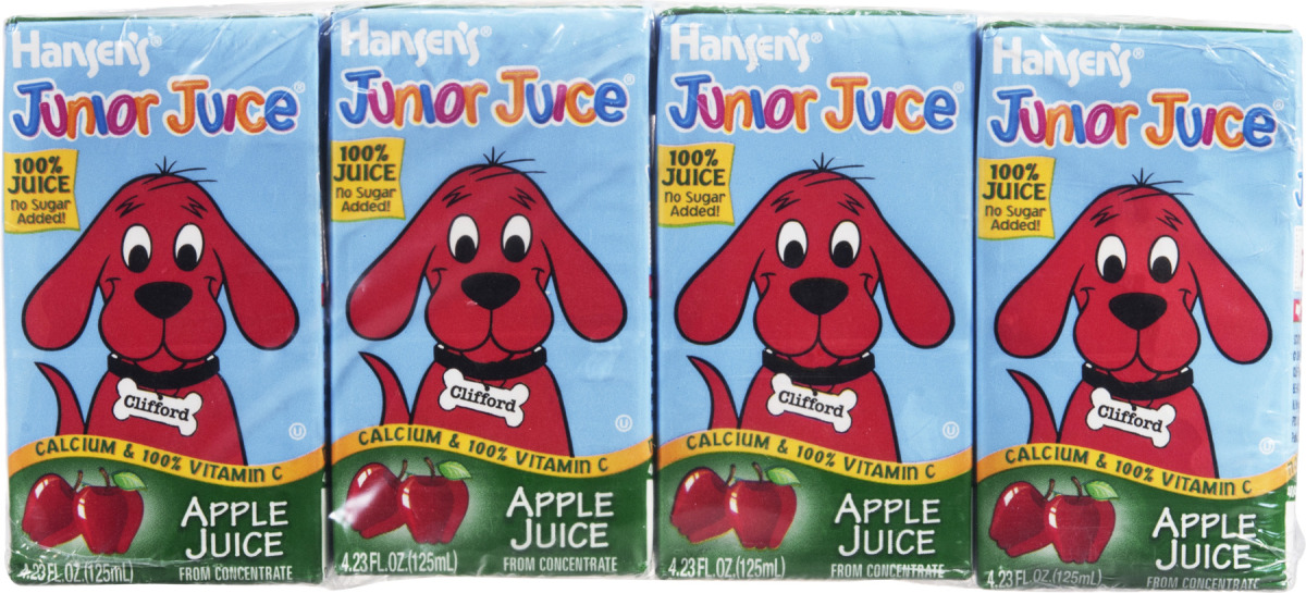 Hansen's Junior Juice Apple Juice - 4 CT Hansen's(70859323049 ...