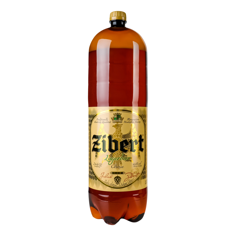 Пиво 2.4л 4.4% светлое пастеризованное Lagerbier Zibert п/бут Zibert ...