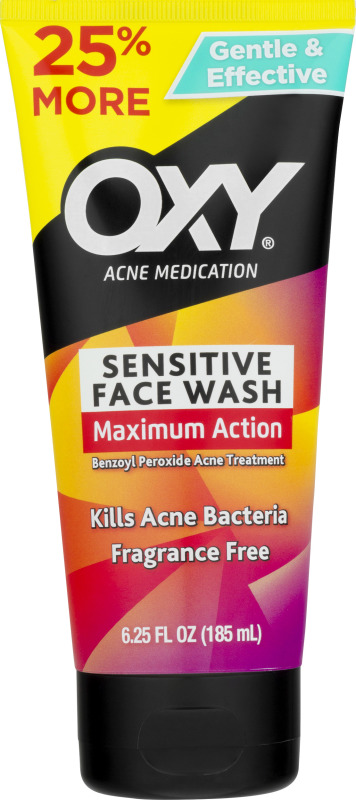 Oxy Acne Medication Maximum Action Advanced Face Wash Sensitive Oxy ...
