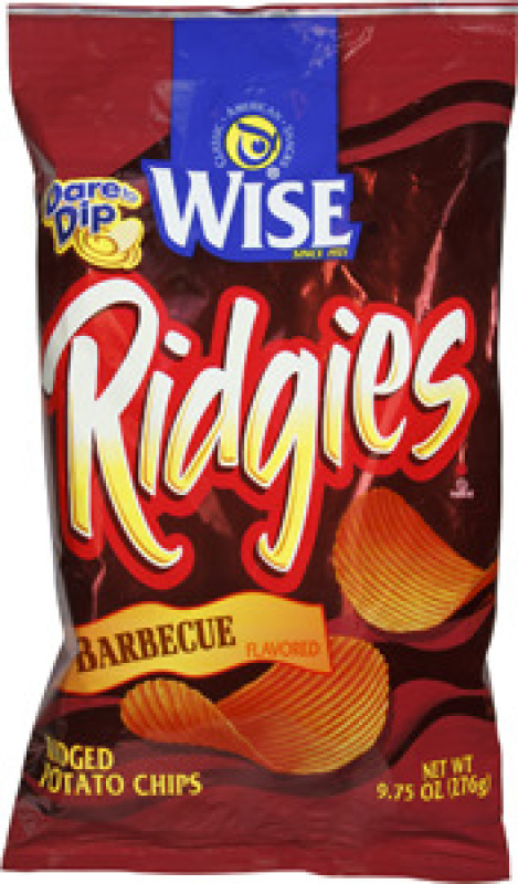 Wise Ridgies Barbecue Flavored Ridged Potato Chips Wise(41262281806 ...