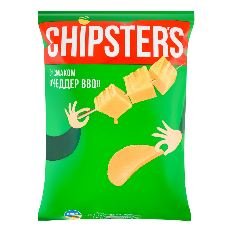 Чипсы картофельные Чеддер BBQ Chipster's м/у 130г Chipster's(4820182748745): купить в интернет ...