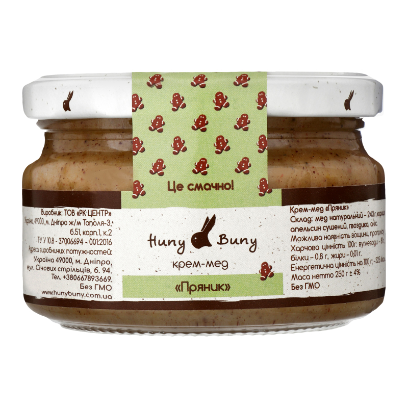 Крем-мед Пряник Huny Buny с/б 250г Huny Buny(14820203610249): купить в ...