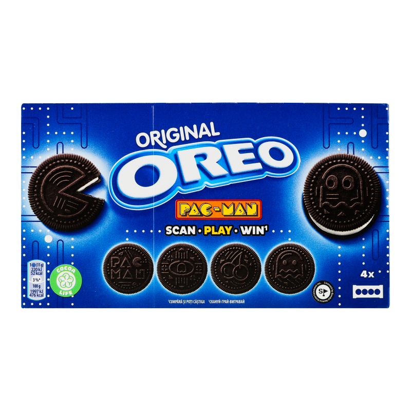 Печенье с какао и кремовой начинкой ванильного вкуса Original Oreo к/у ...