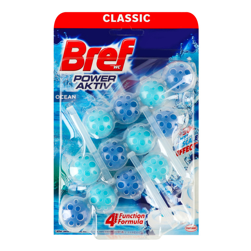 Блок туалетный для унитаза Ocean Power Activ Bref 3х50г Bref ...