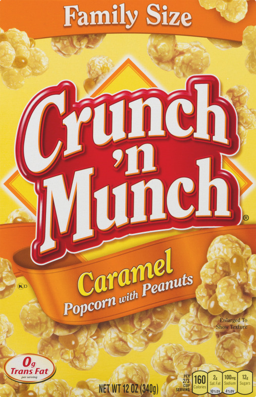 Crunch 'N Munch Caramel Popcorn With Peanuts Crunch n' Munch ...