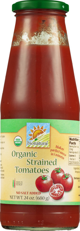 Bionaturae Organic Strained Tomatoes Bionaturae(799210968018 ...