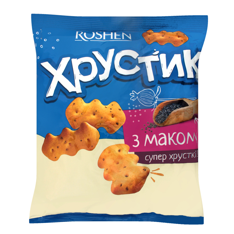 Крекер Хрустик с маком Roshen м/у 360г Roshen(4823077627149): купить в ...