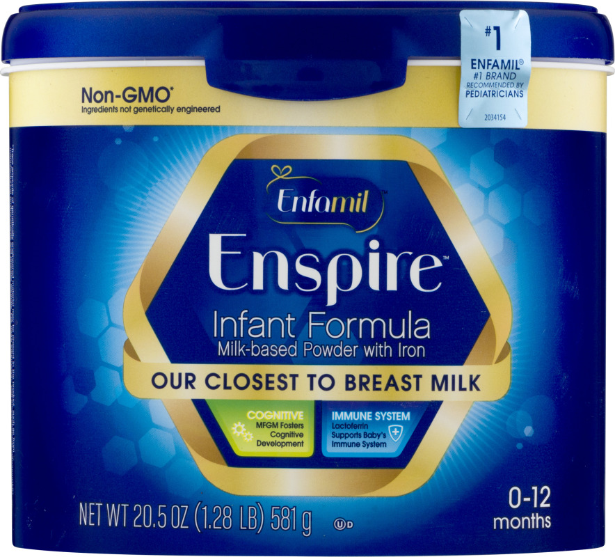 Enfamil Enspire Instant Formula Milk-Based Powder with Iron 0-12 Months ...