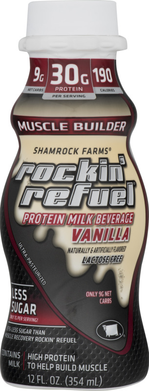 Shamrock Farms Rockin' Refuel Protein Milk Beverage Vanilla Shamrock Farms(28300004047 ...