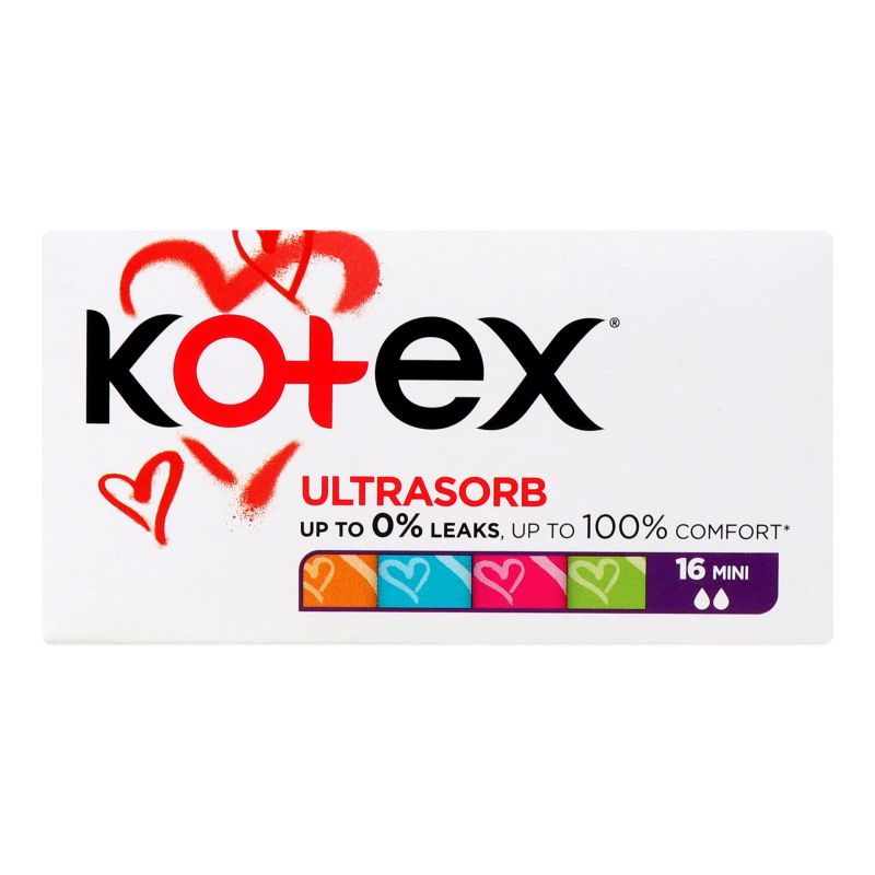 Тампон Kotex Ultra Sorb Silky Cover mini 16шт(15029053532674): купить в ...