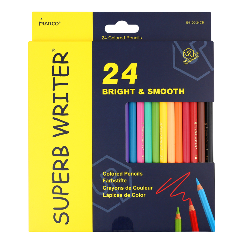 Олівці Macro кольорові Superb writer 24 кольорів(4402647043420 ...