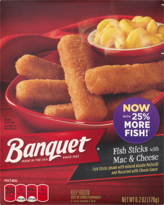 Banquet Fish Sticks With Mac & Cheese Banquet(31000007409): customers ...