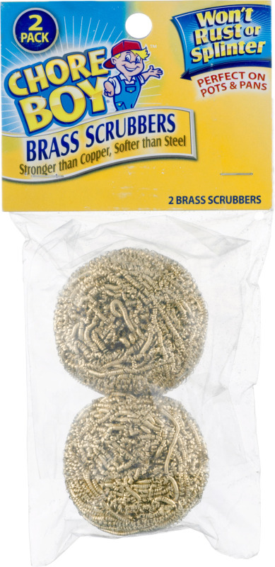Chore Boy Brass Scrubbers - 2 CT Chore Boy(811435004668): customers ...