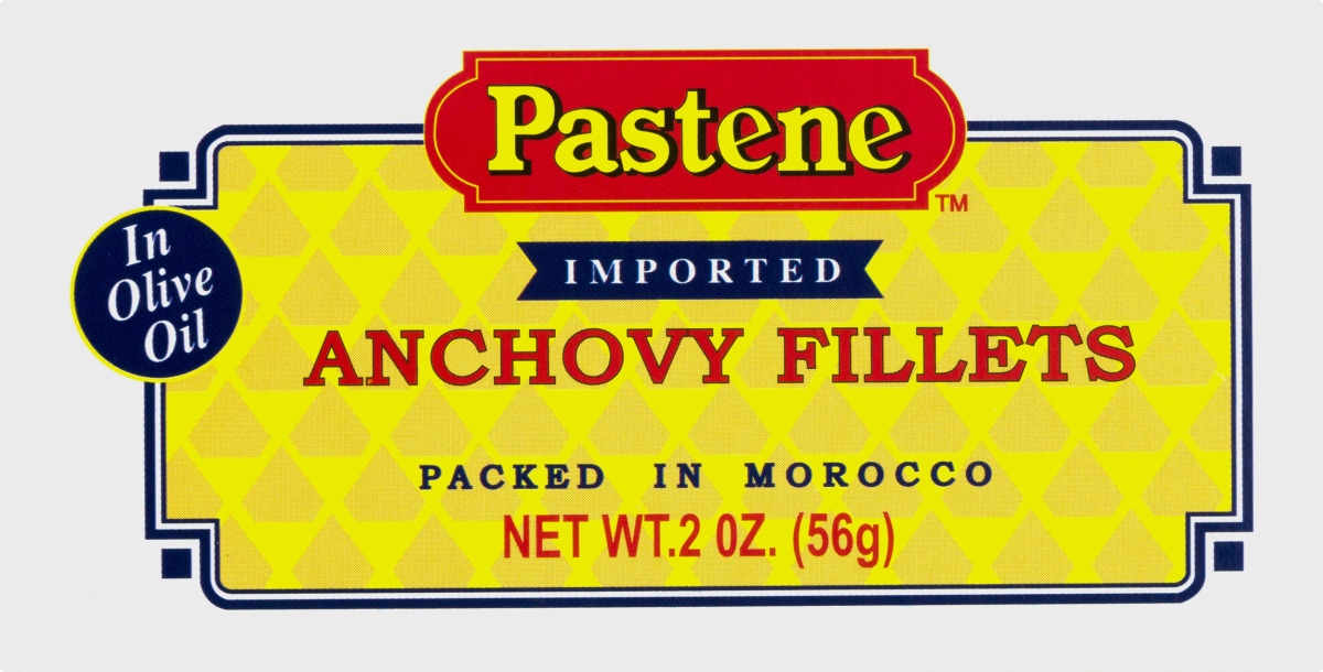 Pastene Imported Anchovy Fillets In Olive Oil Pastene(66086110606 ...