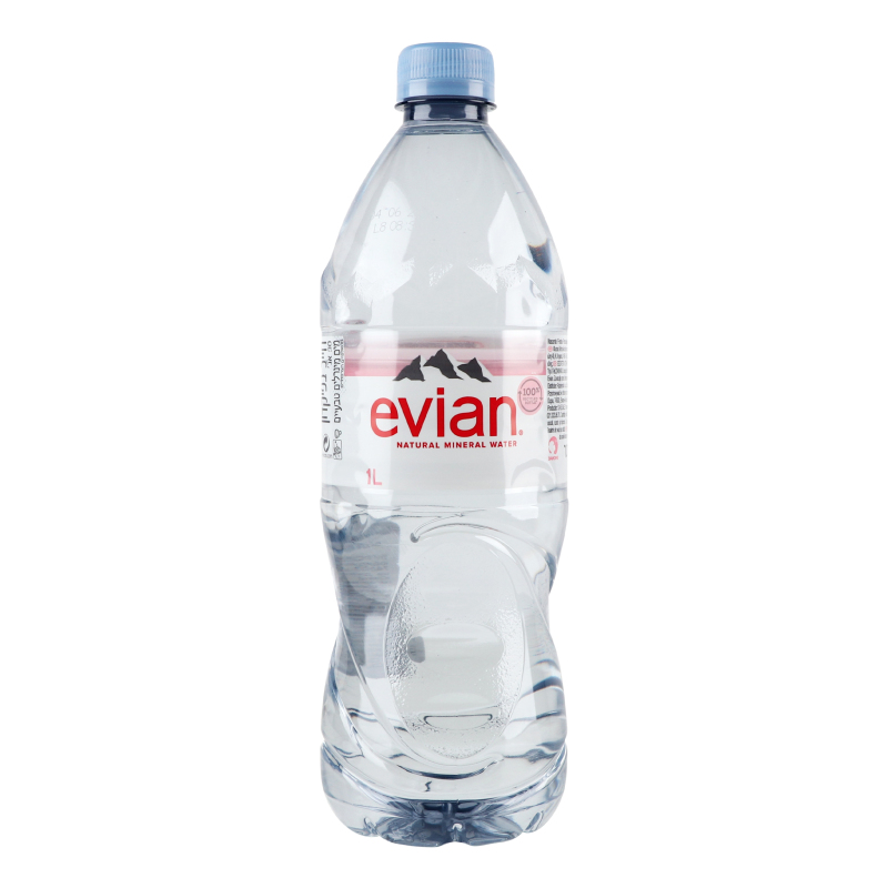 Вода минеральная негазированная Evian п/бут 1л Evian(3068320011707 ...