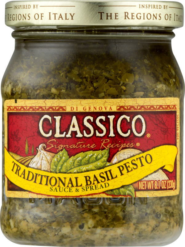 Classico Sauce & Spread Signature Recipes Traditional Basil Pesto ...