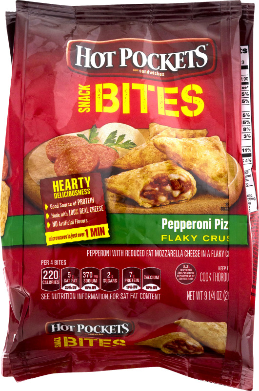 Hot Pockets Snack Bites Pepperoni Pizza Flaky Crust Hot Pockets ...