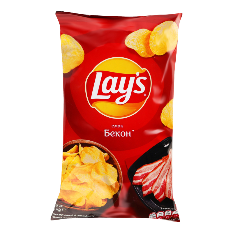 Чипсы картофельные Бекон Lay's м/у 120г Lays(4823063125413): купить в ...