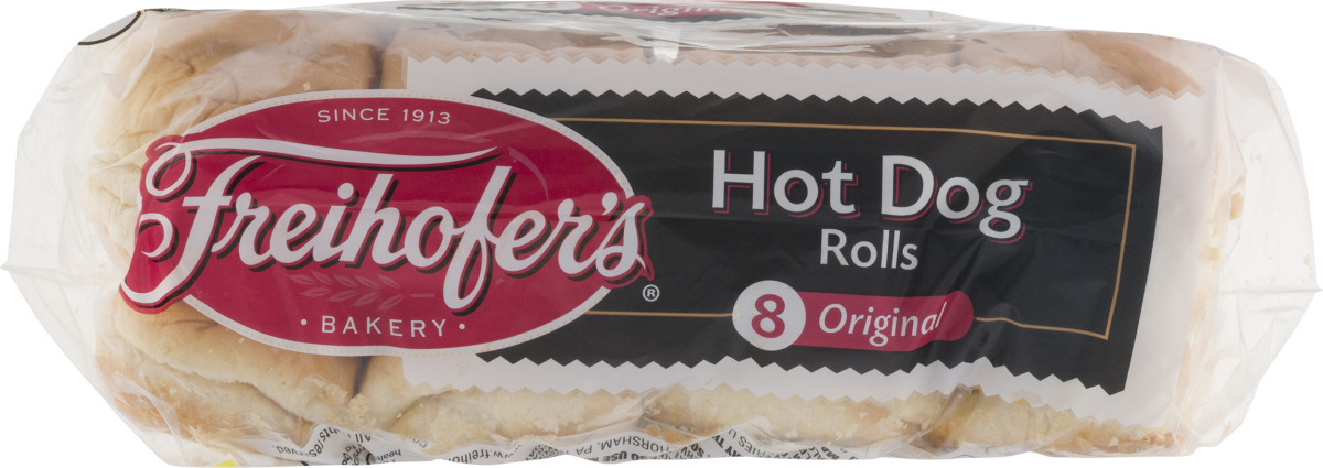 Freihofer's Bakery Hot Dog Rolls Original - 8 CT Freihofer's ...