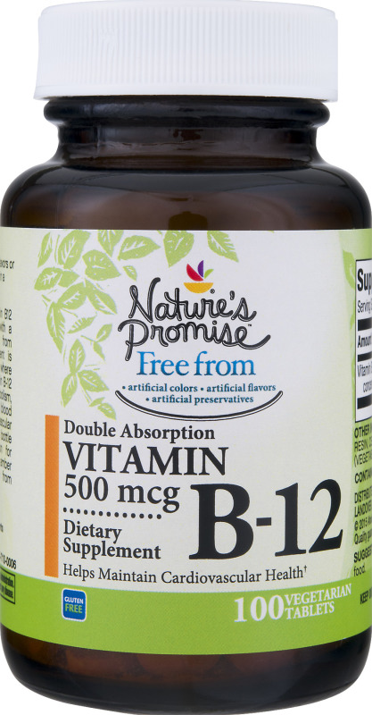 Nature's Promise 500mcg Vitamin B-12 - 100 CT Nature's Promise ...