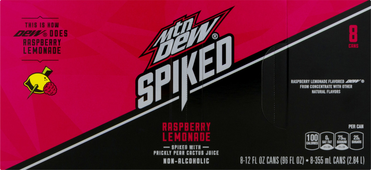 Mtn Dew Spiked Raspberry Lemonade - 8 CT Mtn Dew(12000163036 ...